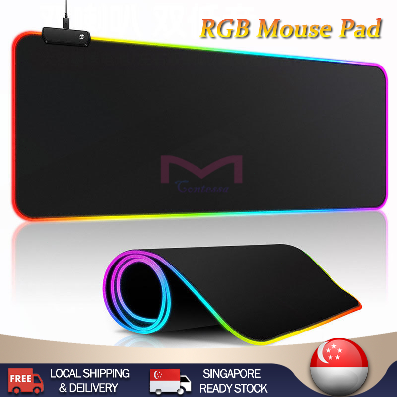 [SG Stock] New RGB Gaming MousePad/7 LED Color Backlit+3 Lighting Model ...
