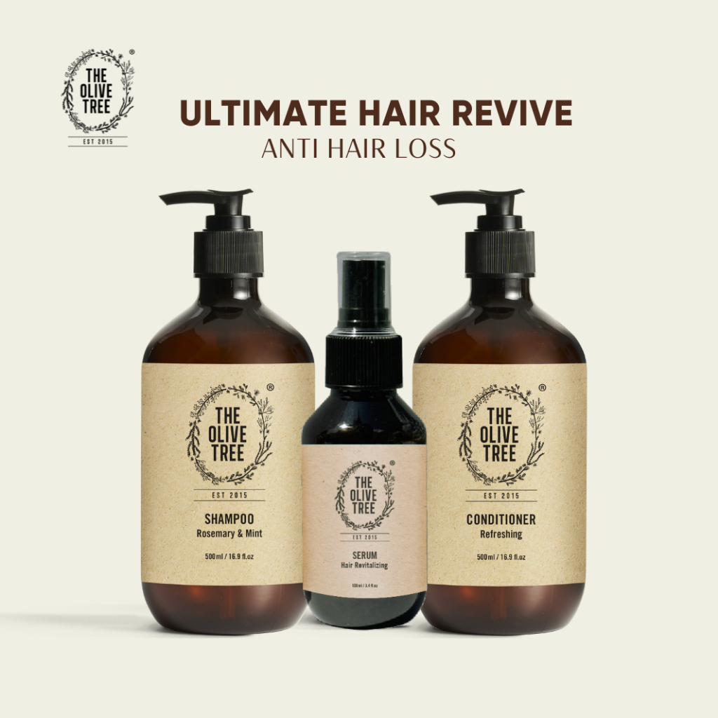 The Olive Tree Ultimate Hair Revive Combo For Anti Hair Fall - Natural ...