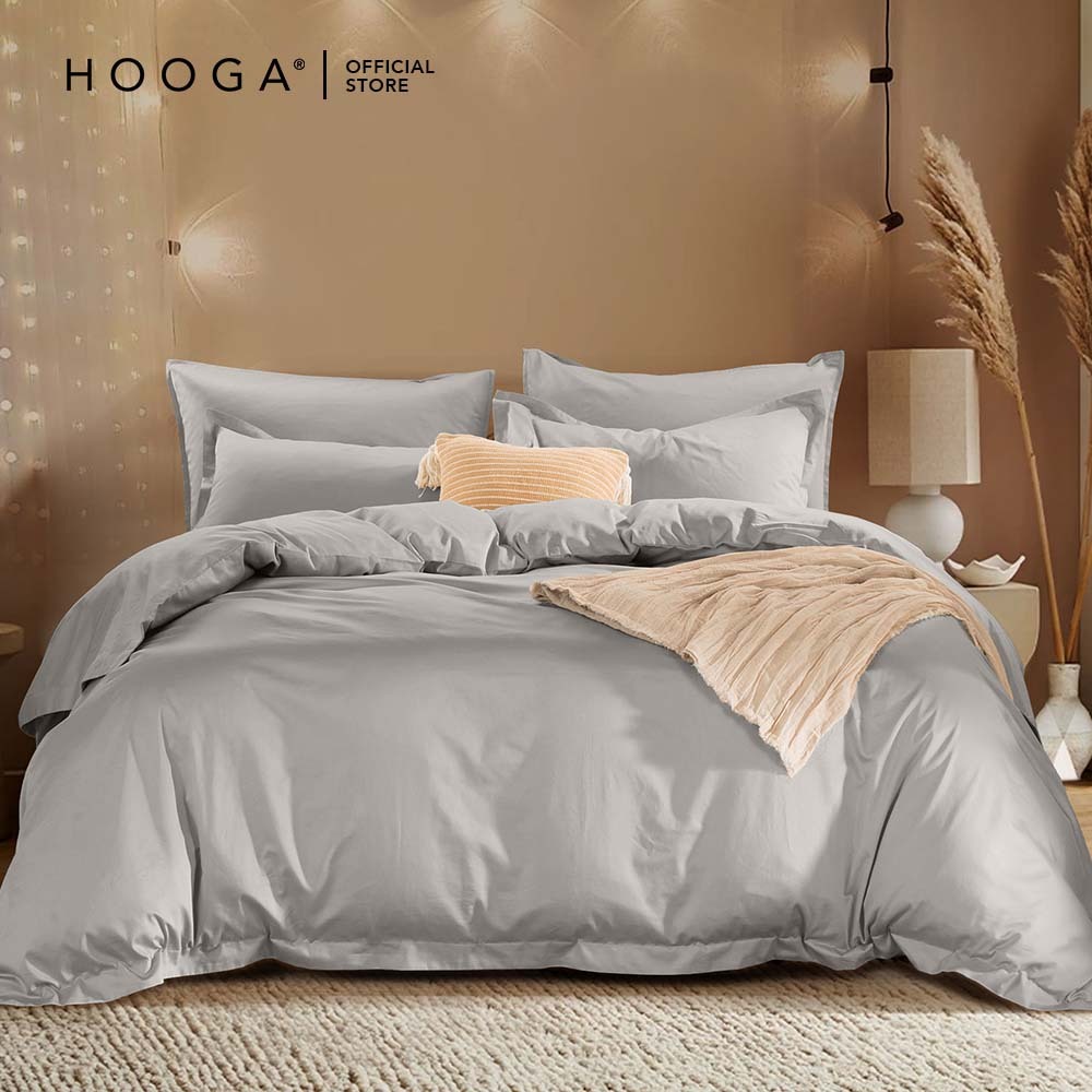 Hooga Ralphson 1200TC Cotton Sateen Bedsheet Fitted Sheet Set | Shopee ...