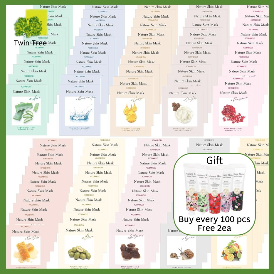 [ FOODAHOLIC ] Korean Nature Skin Facial Mask Sheet 16 Types 23ml ...
