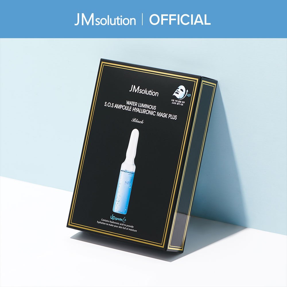 [JMSOLUTION] WATER LUMINOUS S.O.S AMPOULE HYALURONIC MASK PLUS (10sheets) | Shopee Singapore