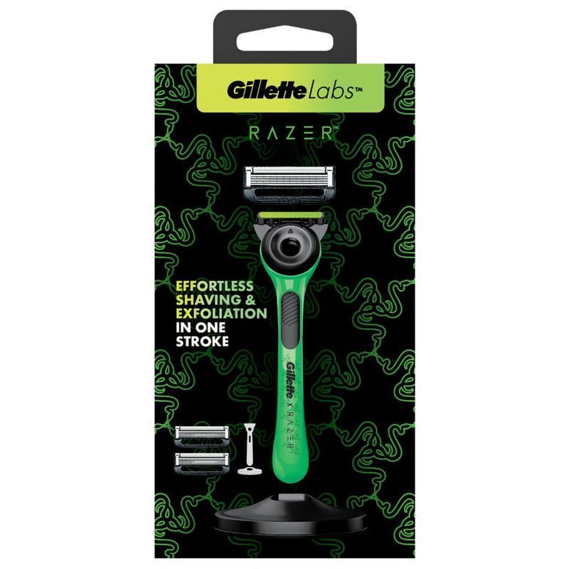 GilletteLabs with Exfoliating Bar Razor for Men, Razer Limited Edition ...