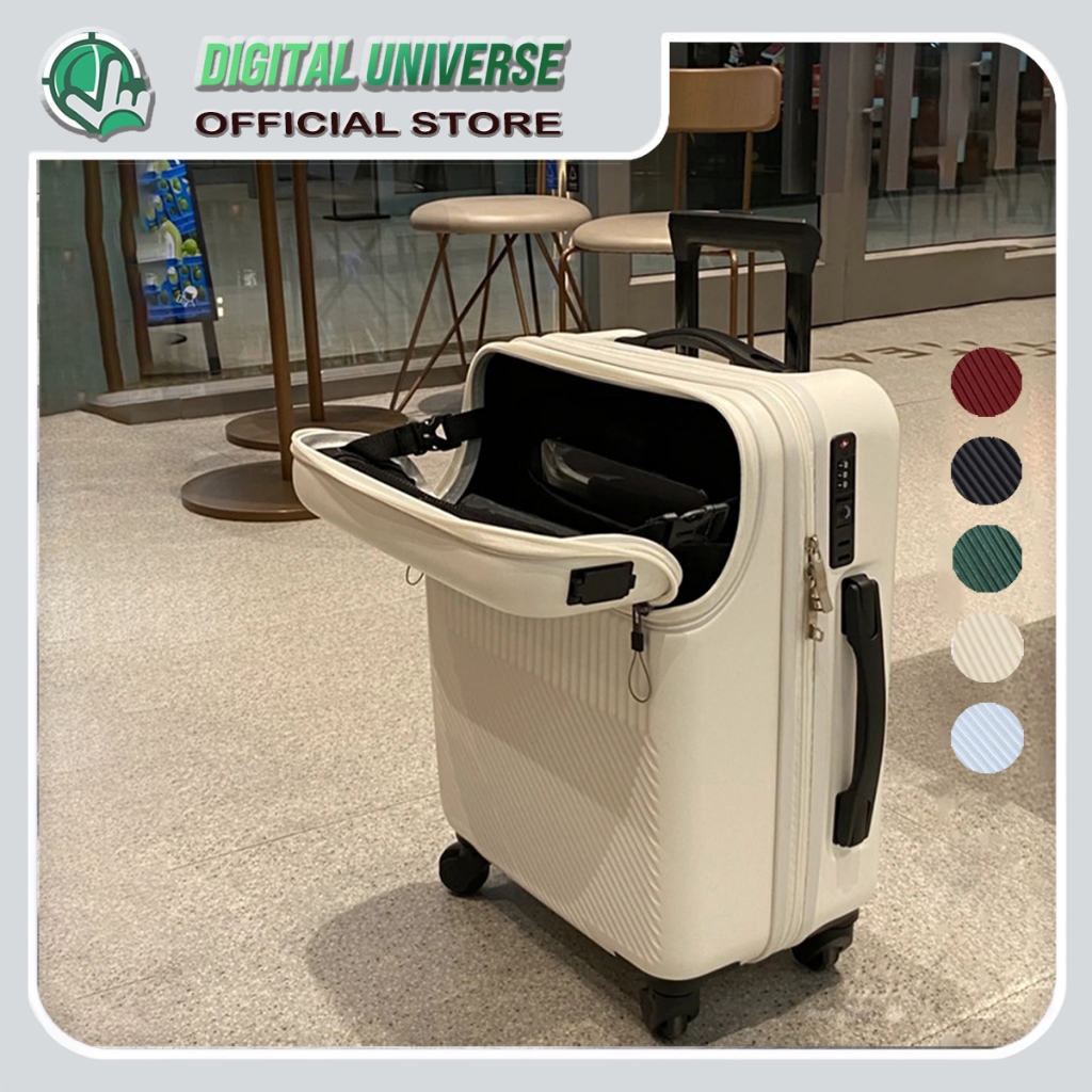 Japanese Style Luggage Travel Luggage Bag USB Charging Suitcase Front ...