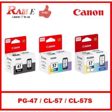 [ORIGINAL] Canon PG-47 PG47 PG 47 / CL-57 CL57 CL 57 / CL-57s CL57s CL ...
