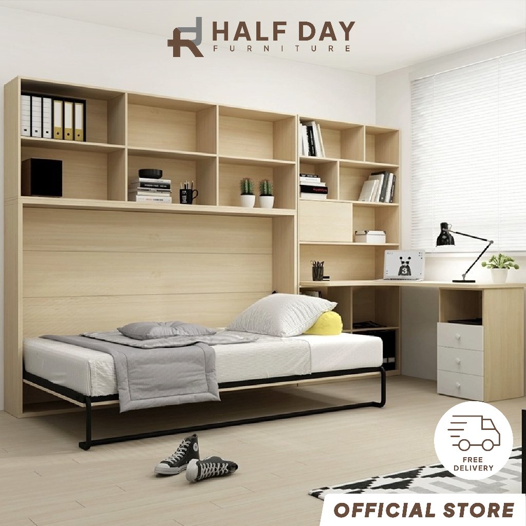 [Pre-order] Halfday - Rollover Folding Wall Bed | Invisible Murphy Bed ...