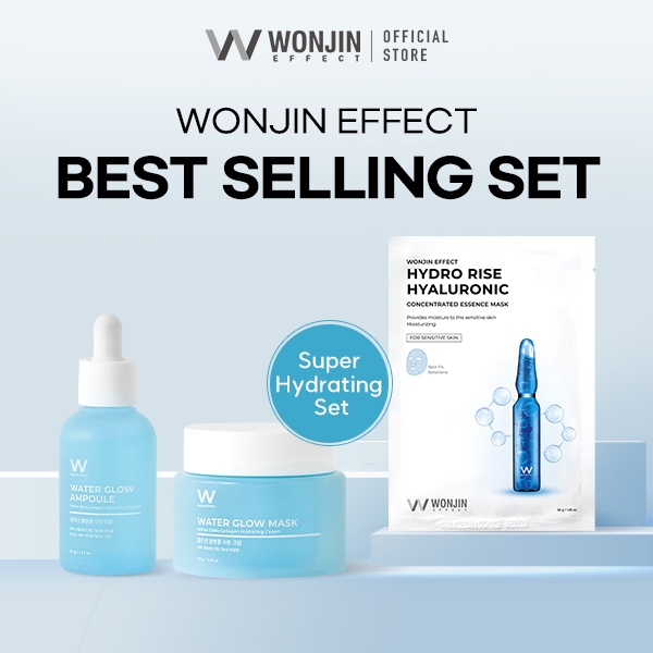 Wonjin effect best selling set (Hyaluronic mask, Hydrating cream ...