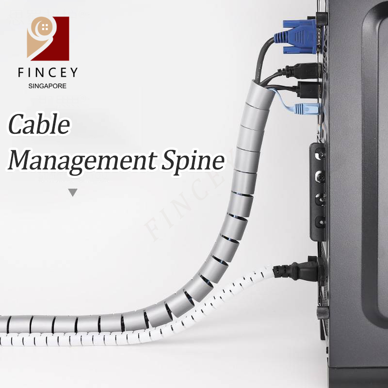 【SG】Cable Management Organizer Adjustable Snake Spine Desk Wire USB ...
