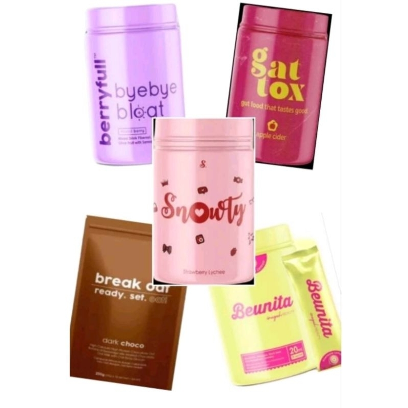 SG SELLER ️Inayah Beauty Berryfull Detox Break Oat Beunita Snowty Meal ...