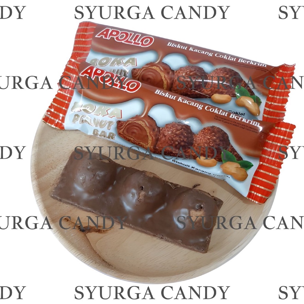 APOLLO ROKA PEANUT BAR 5/24 PCS READY STOCK HALAL | Shopee Singapore