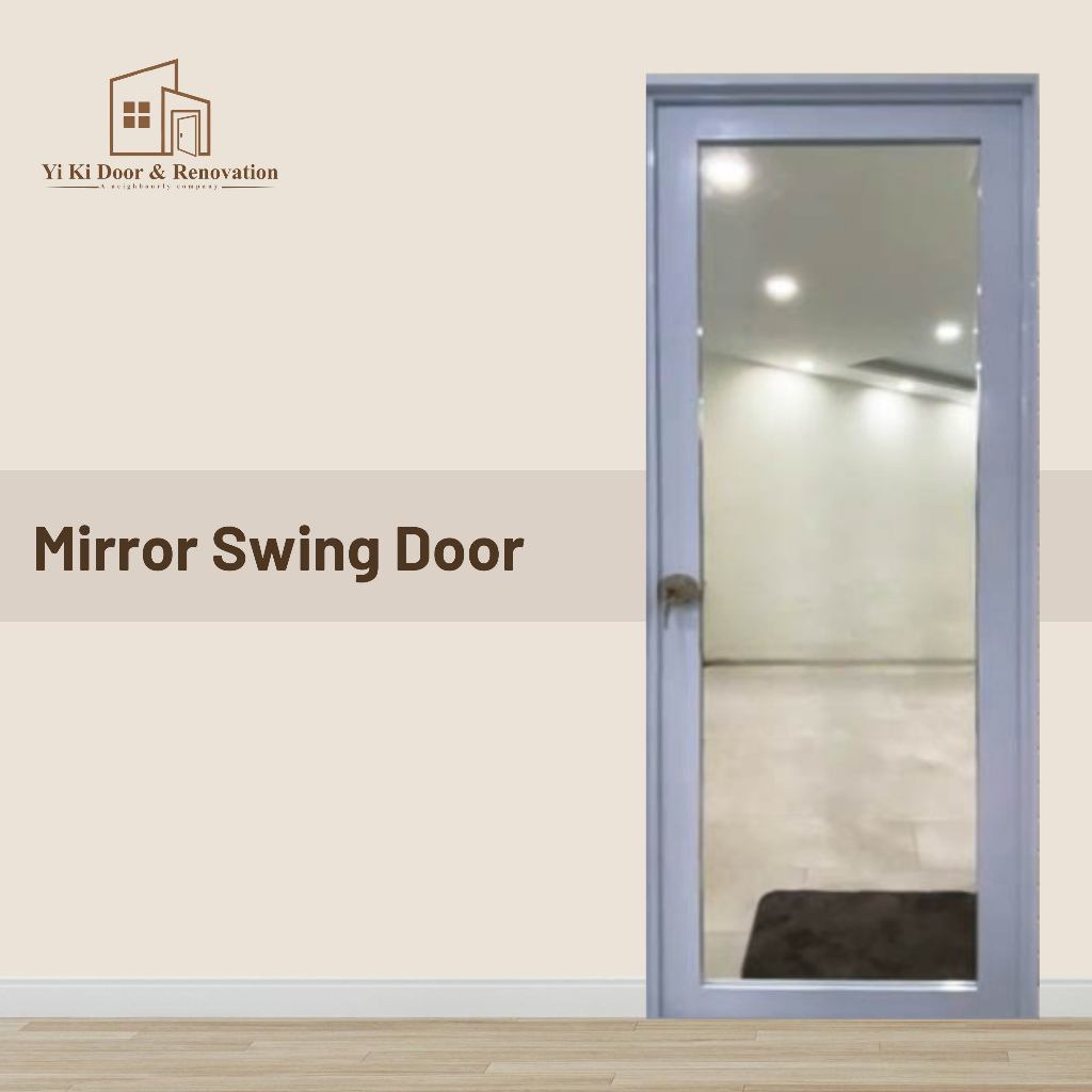 Mirror Swing Door (Direct from factory - Swing Door for HDB) | Shopee ...