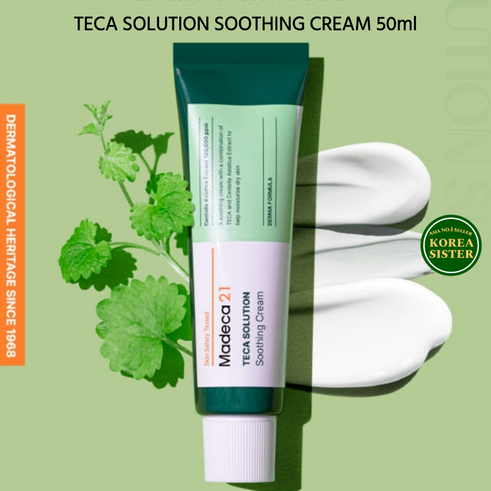 madeca 21 teca solution soothing cream 50ml | Shopee Singapore