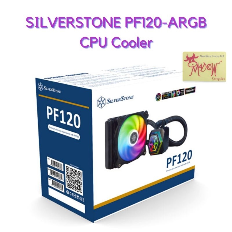 SILVERSTONE PF120-ARGB Integrated Addressable RGB 120mm ARGB Fan ...