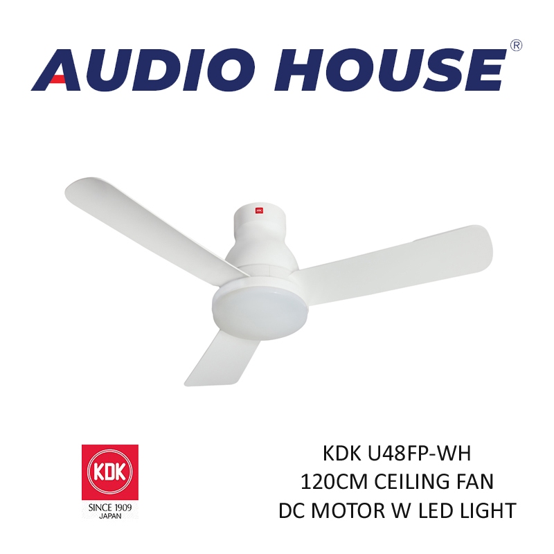 KDK U48FP-WH 120CM CEILING FAN DC MOTOR W LED LIGHT ***1 YEAR WARRANTY ...
