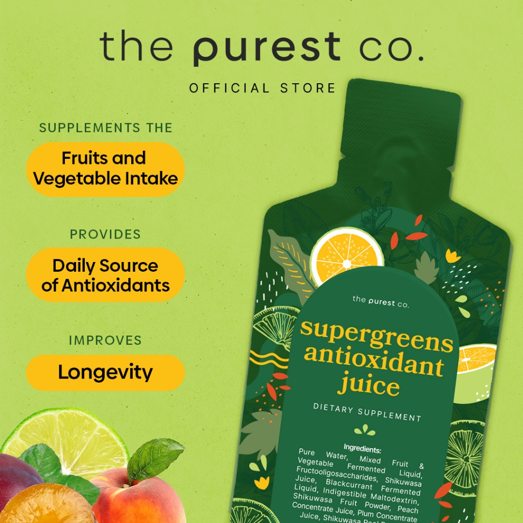 Purest Co Supergreens Antioxidant (Detox & Immunity) | Shopee Singapore
