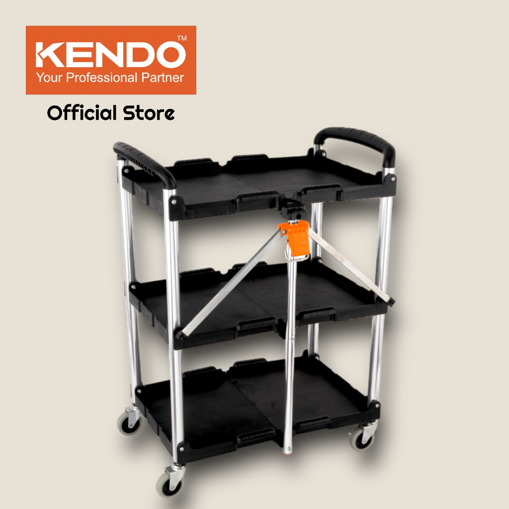KENDO FOLDABLE CART Multi-Purpose & Utility Storage, Foldable Trolley ...