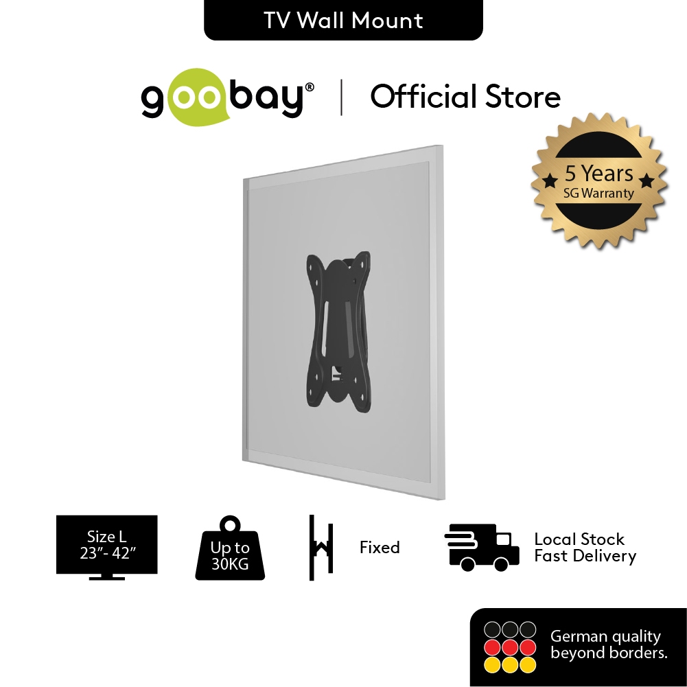 Goobay WH TILT Basic TV Wall mount S (23-42) - Black 51893 | Shopee ...