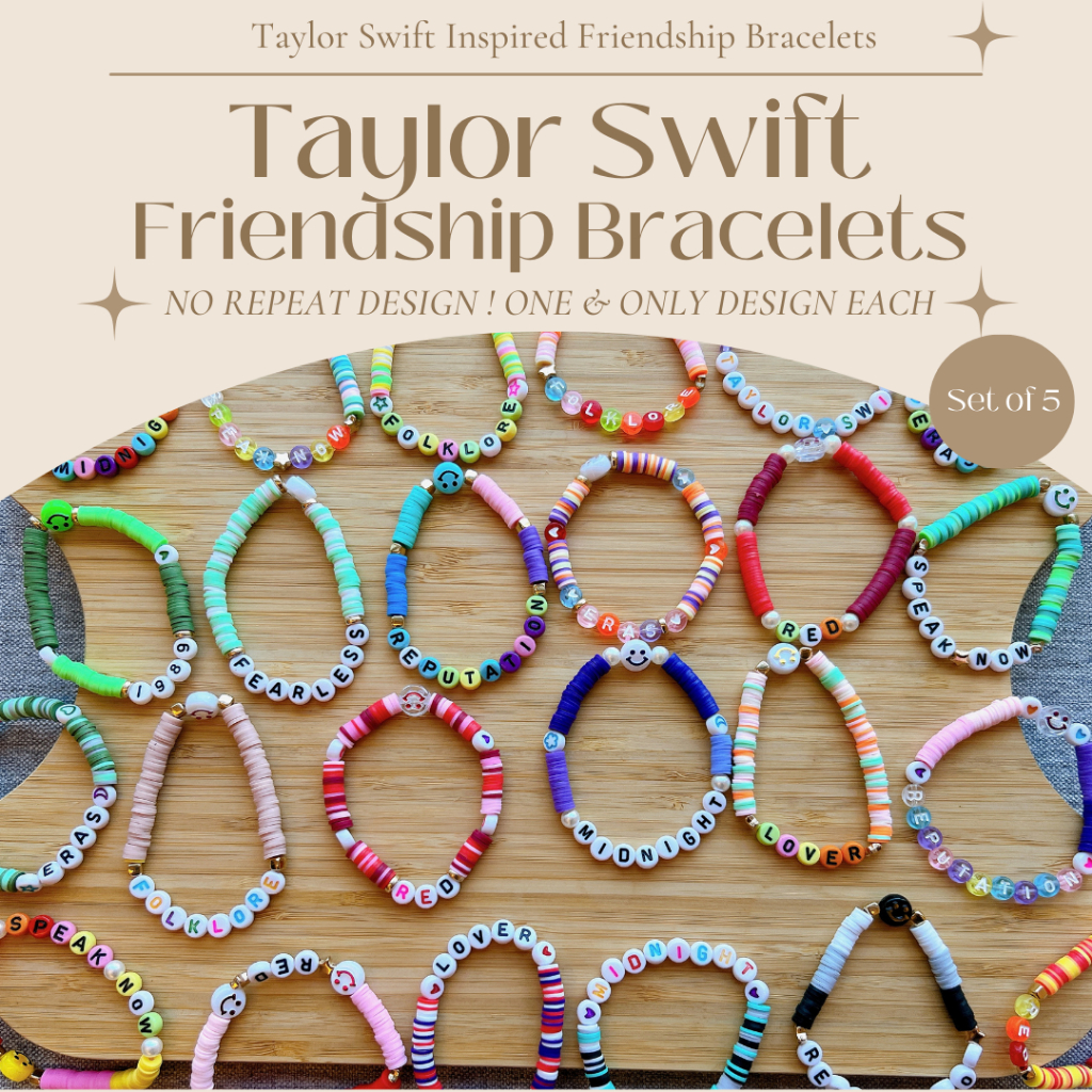 [SET OF 5] [SG Stock] Taylor Swift Inspired Friendship Bracelets ...
