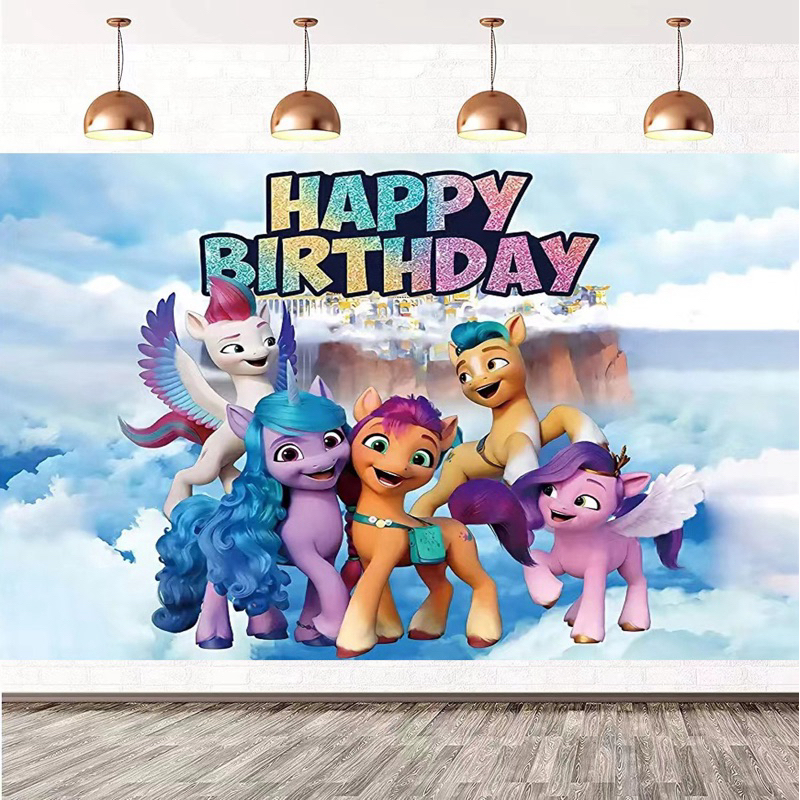 [SG] My Little Pony Photography Backdrop 1x1.5M for Baby Shower ...