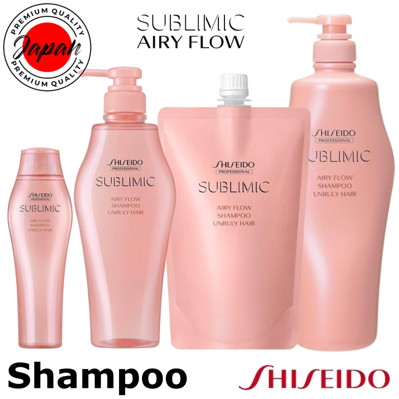 Shiseido Sublimic Airy Flow Shampoo Bottle / Refill [250mL/450mL/500mL/1000mL] HAIR CARE 100% ...