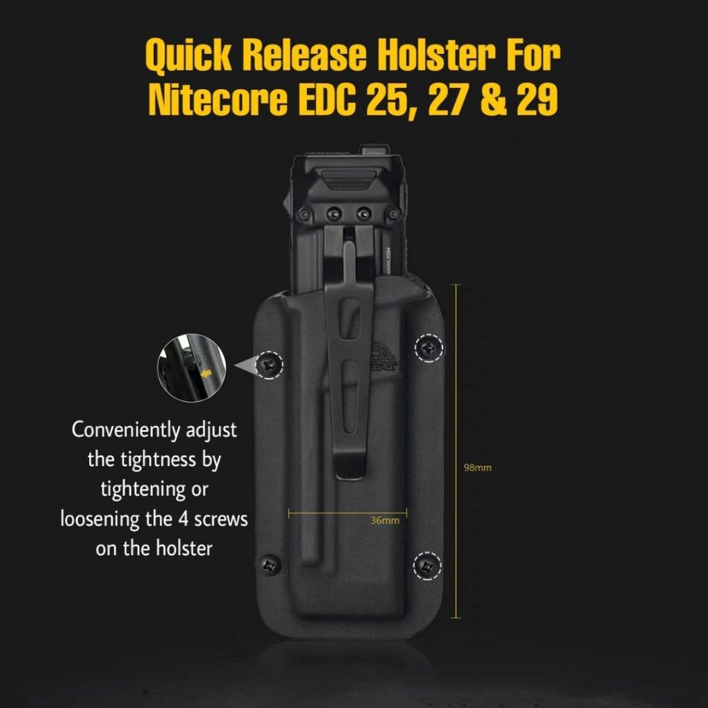 Quick Release Holster For Nitecore EDC25, 27 & 29 | Shopee Singapore