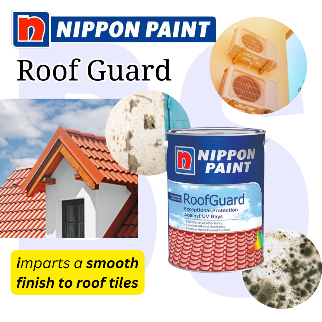 Nippon Paint Roof Guard 5L. Solar Reflective and Weather Resistance ...