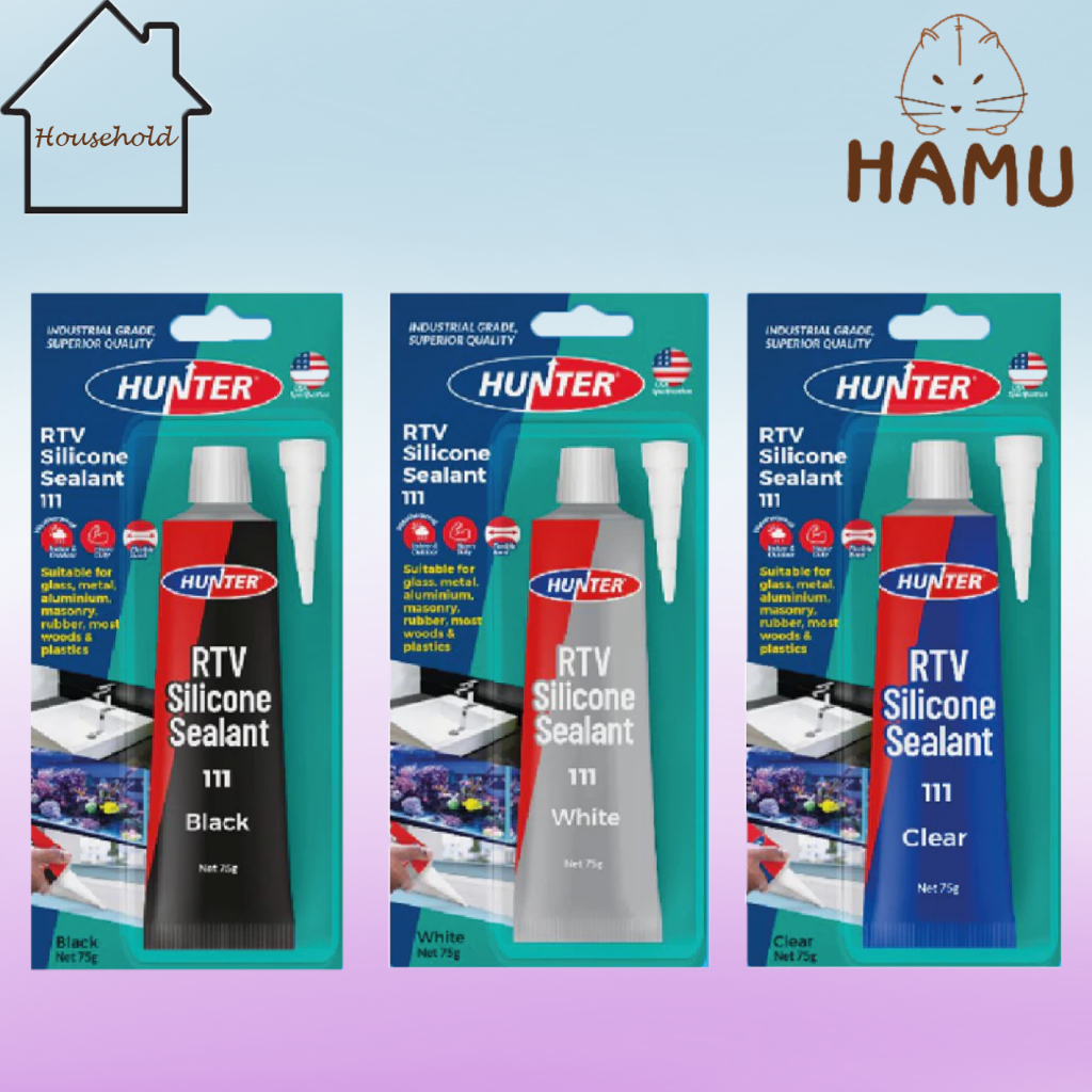 |🐹SG LOCAL🐹| HUNTER 111 Industrial Grade RTV Silicone Sealant - 75G ...