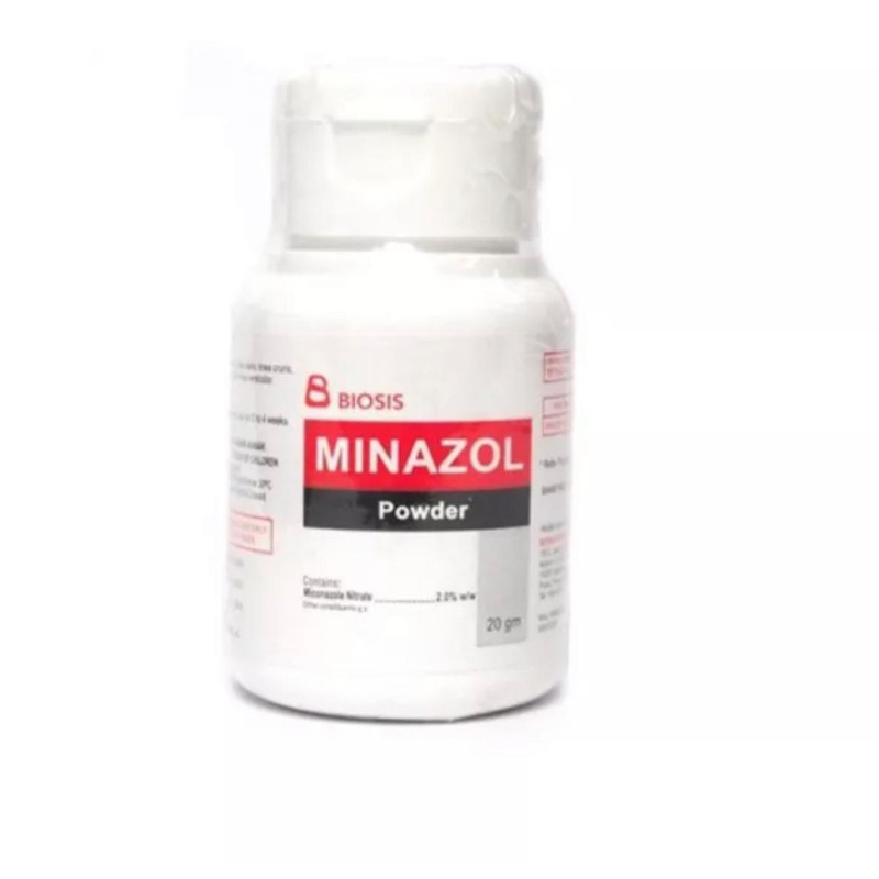 MINAZOL Miconazole 2% 20g Topical Antifungal Powder, 20g | Shopee Singapore