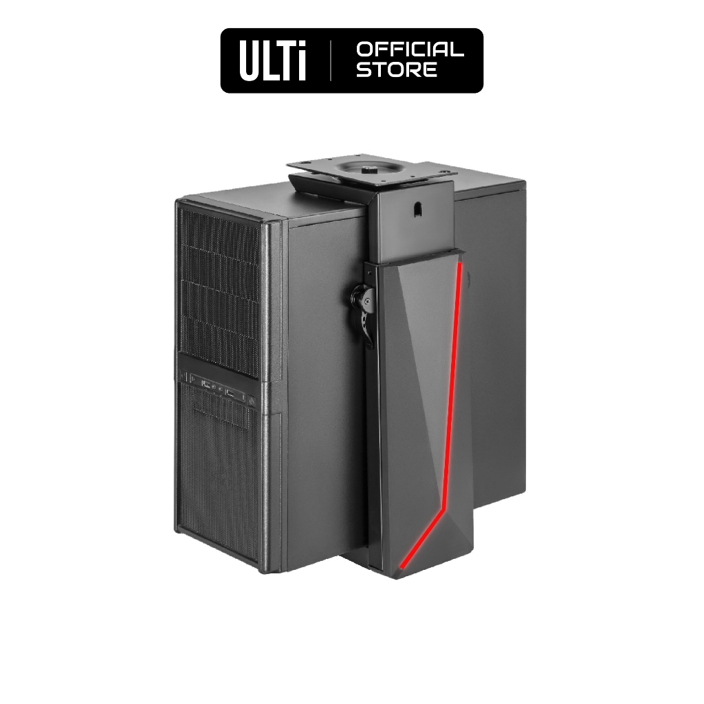 ULTi AURA RGB PC Holder - Swivel, Stepless Height & Depth Adjustment ...