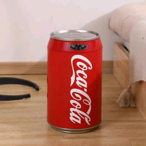 Trash Can with Automatic Lid Coke Can Smart Trash Can | Shopee Singapore