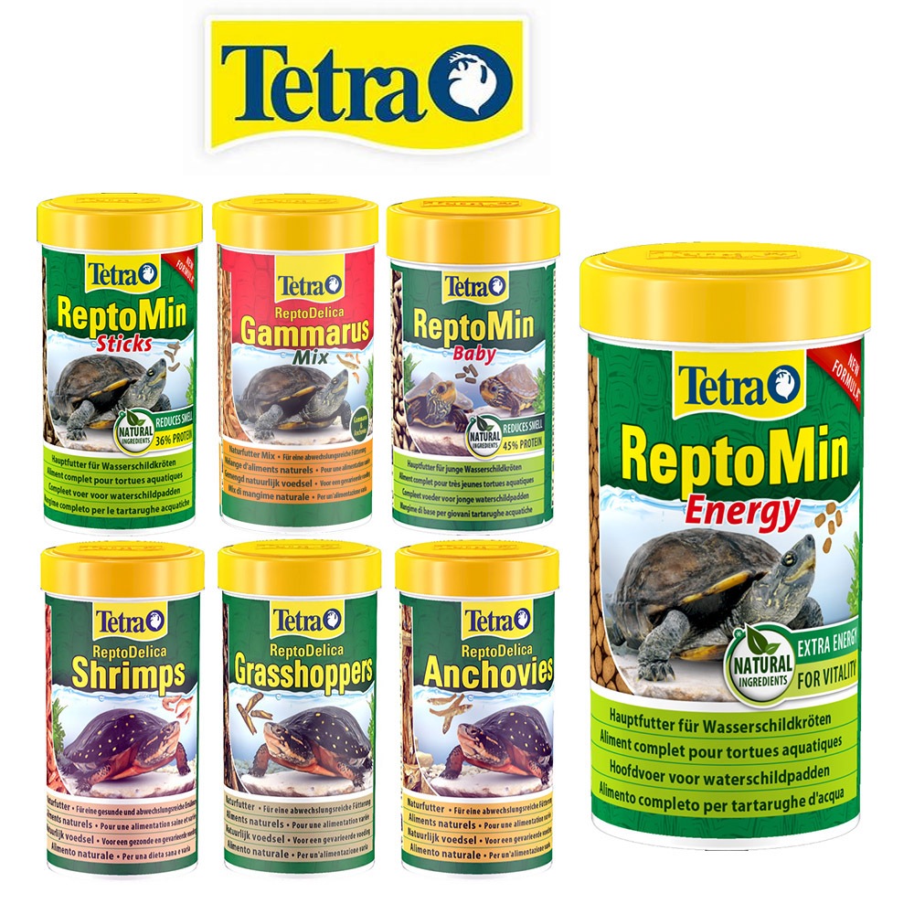 Tetra ReptoMin ReptoDelica Turtle Food-Sticks, Energy, GammarusMix ...