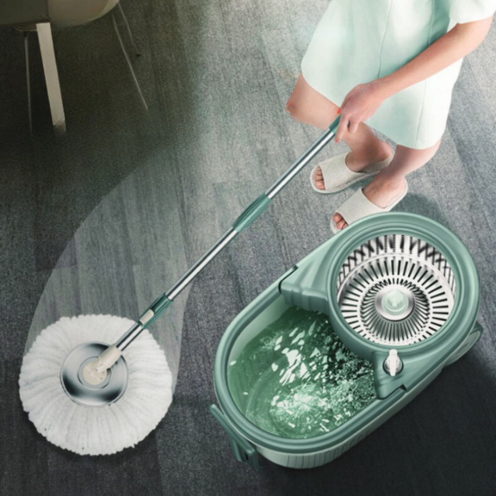 [SG READY] Microfiber 360° Rotary Spin Dry Mop | Shopee Singapore
