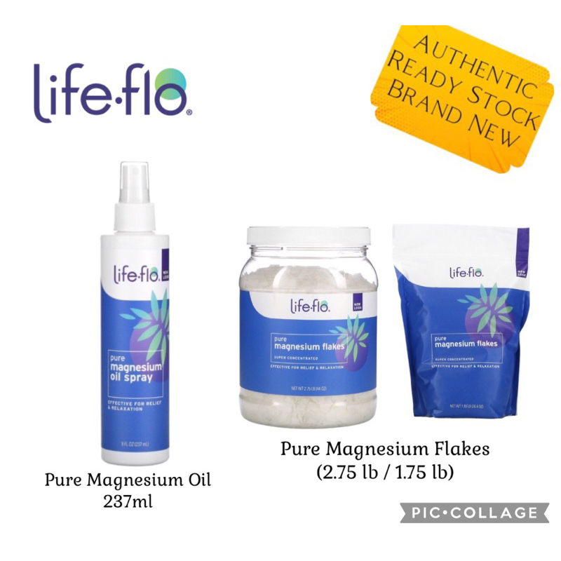 [InStock]Authentic Life Flo Health Pure Magnesium Oil - 237 ml, Pure ...