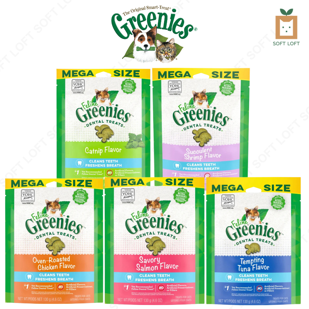 GREENIES Cat Treat Feline Dental Treats 60G [Min Order 2 packs] Cat ...