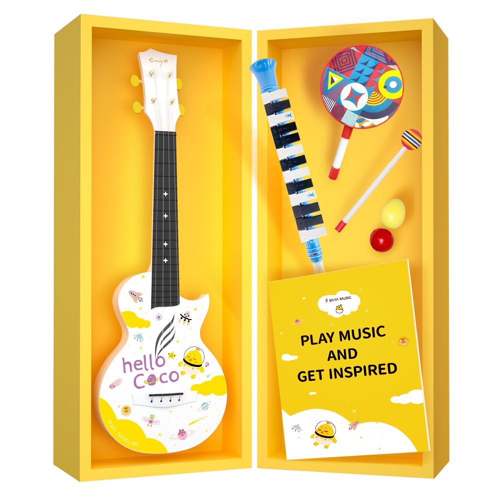 Enya Nova U Mini Coco Ukulele and Percussion Set (4-in-1 pack) | Shopee ...