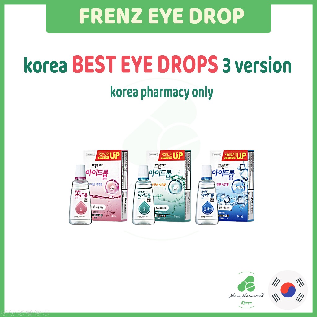 Frenz EyeDrop(Mild, Cool, Cool-High), 14ml, dry and fatigue eye refresh ...