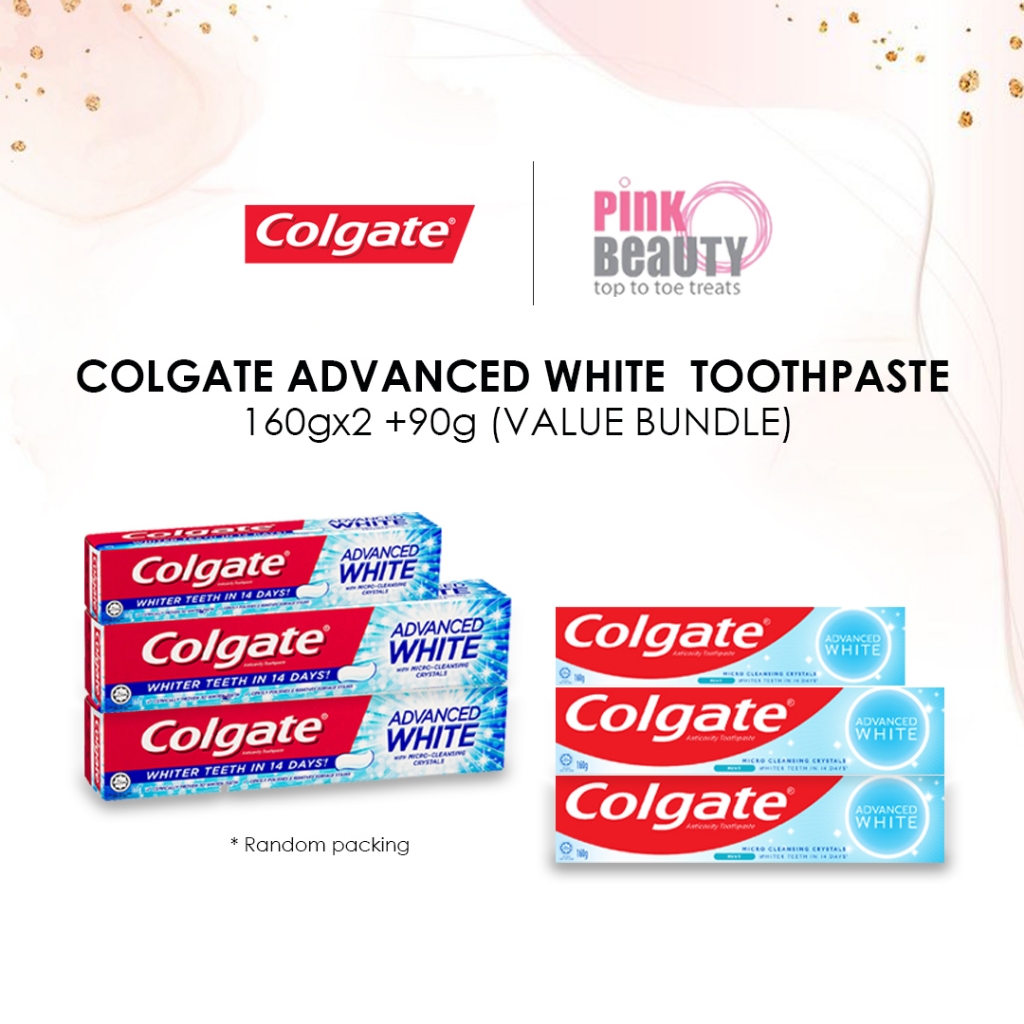 Colgate [Value Bundle] Advanced White Whitening Toothpaste Value pack ...
