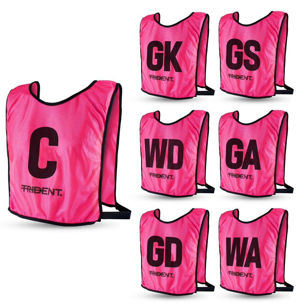 Trident Netball Bibs Set – Pink (Senior, Junior) | Shopee Singapore