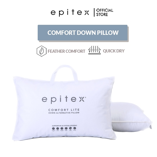 Epitex Comfort Down Lite Alternative Pillow | Feather Pillow | Adult ...