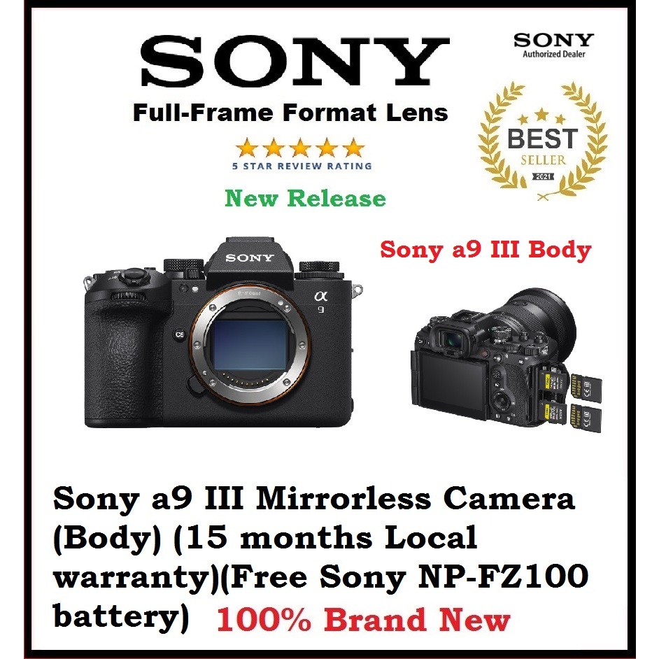 Sony a9 III Mirrorless Camera (Body) (15 months Local warranty)(Free ...