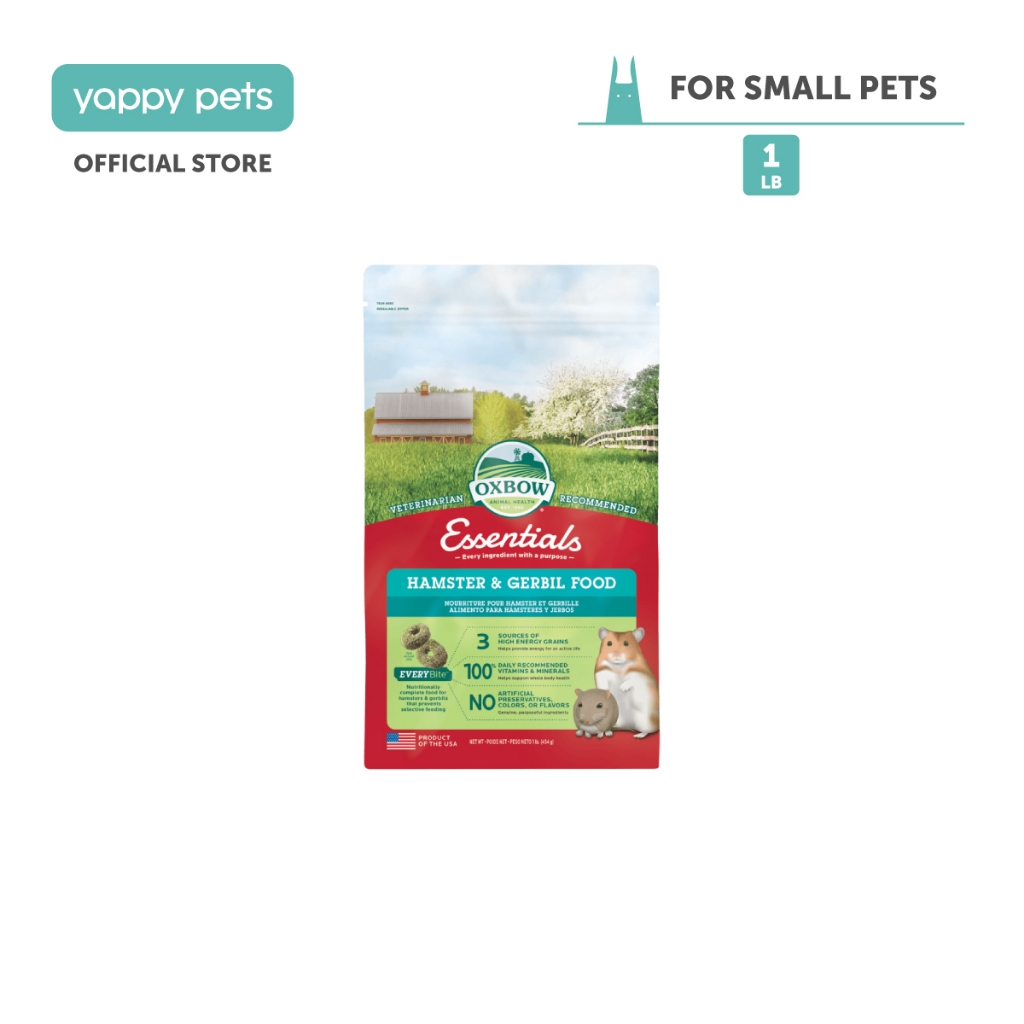 Oxbow Essentials Hamster & Gerbil Food 1lb | Shopee Singapore