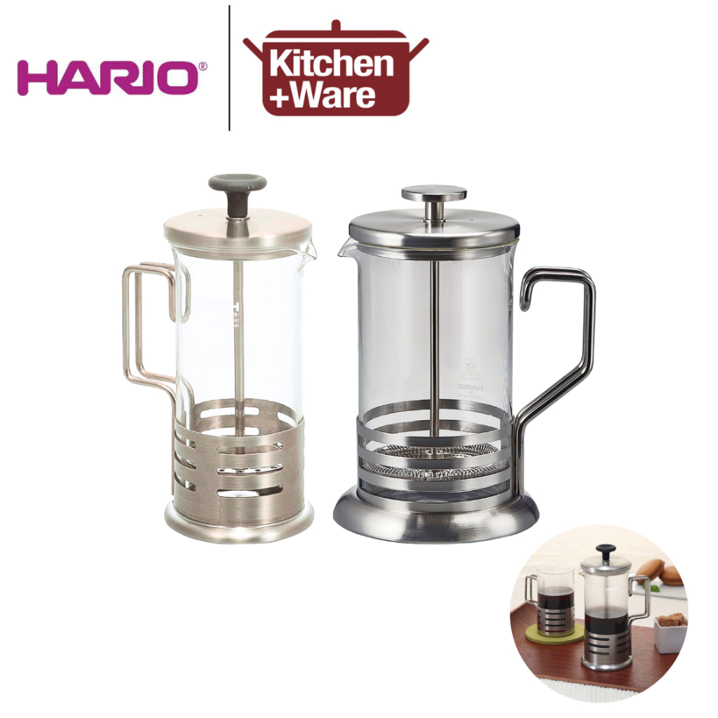 HARIO Coffee and Tea Plunger [300ml/ 600ml] / French Press Coffee Maker ...