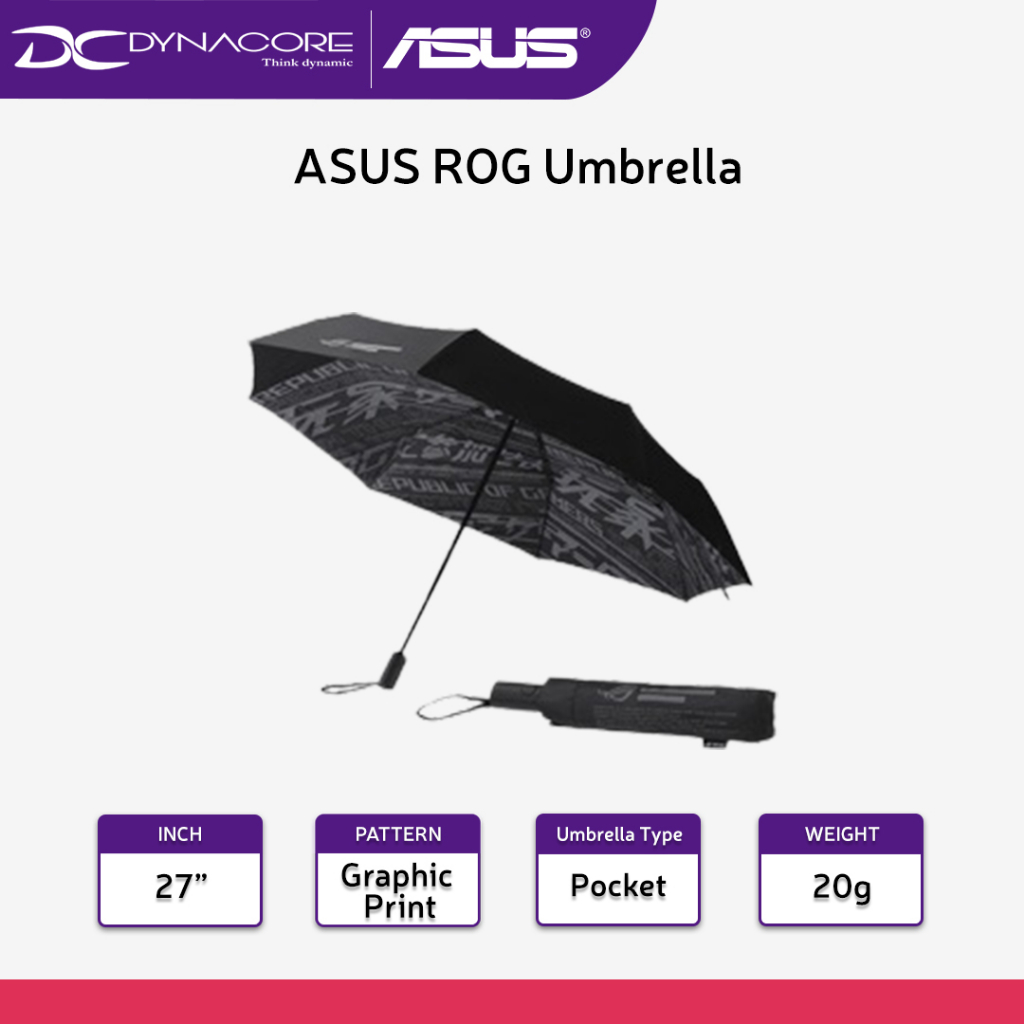 ASUS ROG Umbrella with ROG Cybertext Pattern | Shopee Singapore