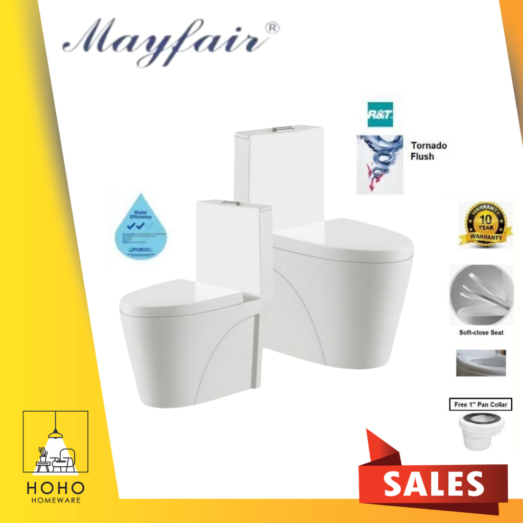 Mayfair 8116 One Piece Tornado Flushing System Toilet Bowl | Shopee ...