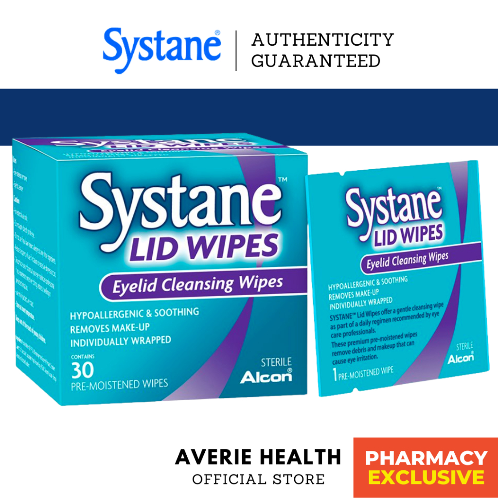 Alcon Systane Lid Wipes 30s | Gentle Eyelid Cleanser, Removes Eye ...