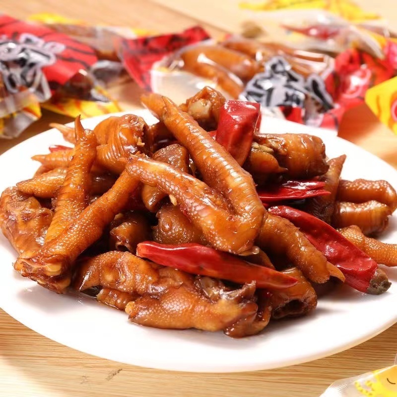 Tiger Skin Chicken Paw Braised Tiger Skin Chicken Paw Snacks Chicken ...