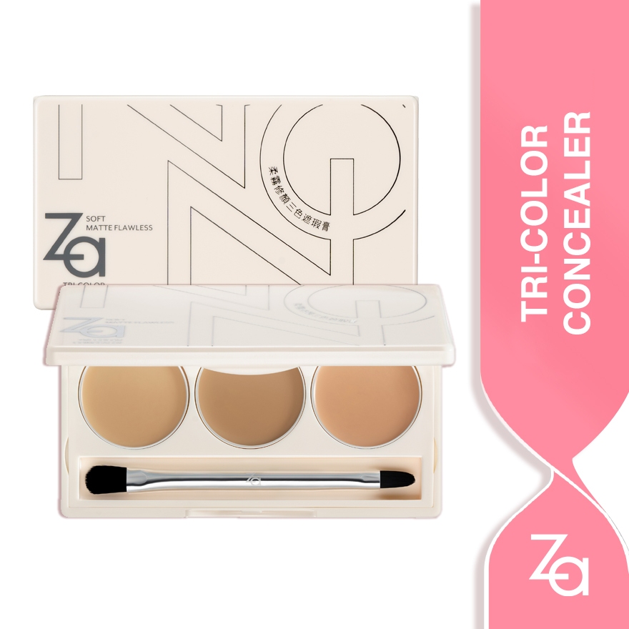 ZA Tri-Color Concealer 4.5G ( Exp 07/2026) | Shopee Singapore