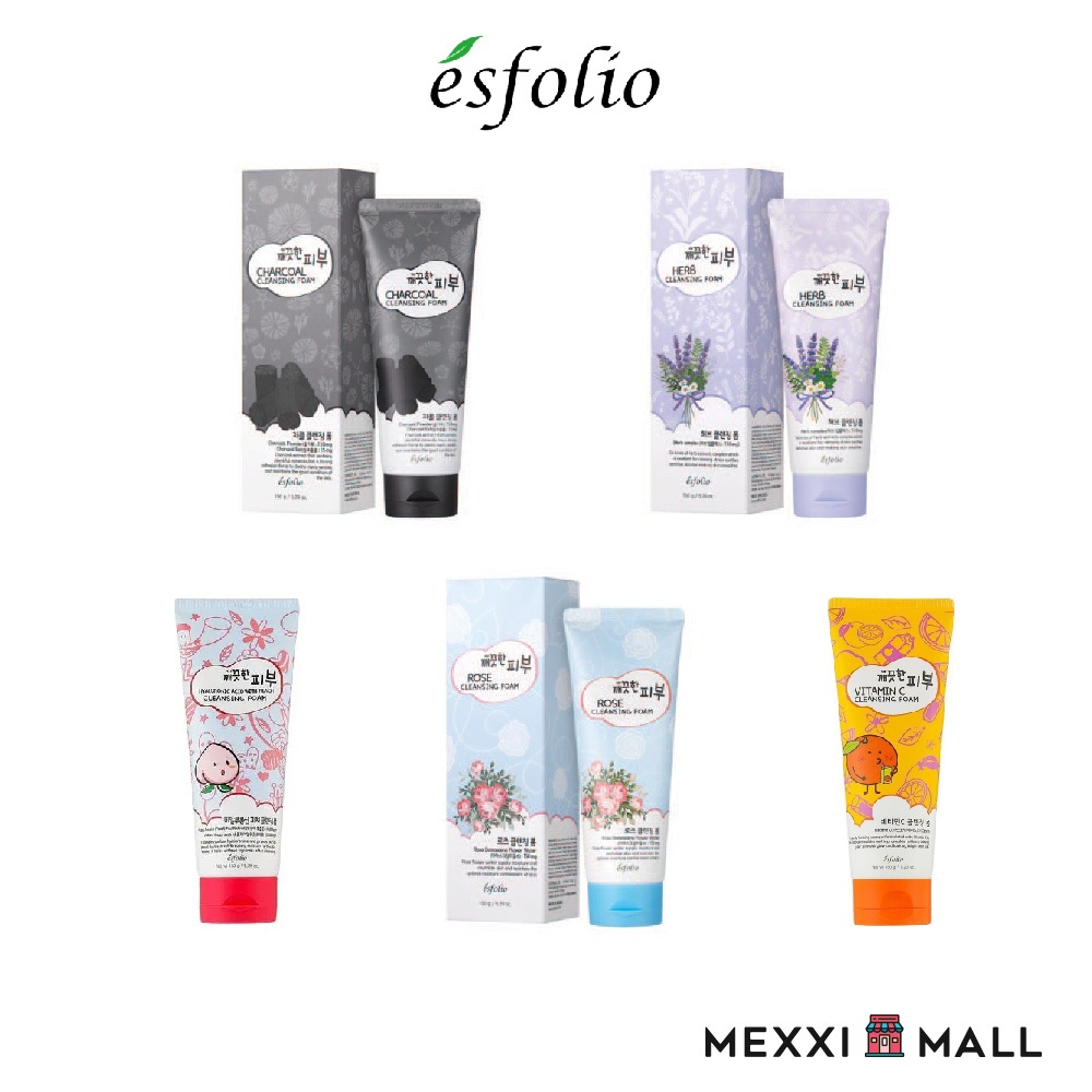 [Esfolio] Pure Skin Cleansing Foam (9 Types) 150ml | Shopee Singapore