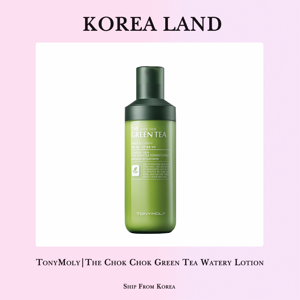 TonyMoly | The Chok Chok Green Tea Watery Face Lotion (160ml) | Shopee Singapore