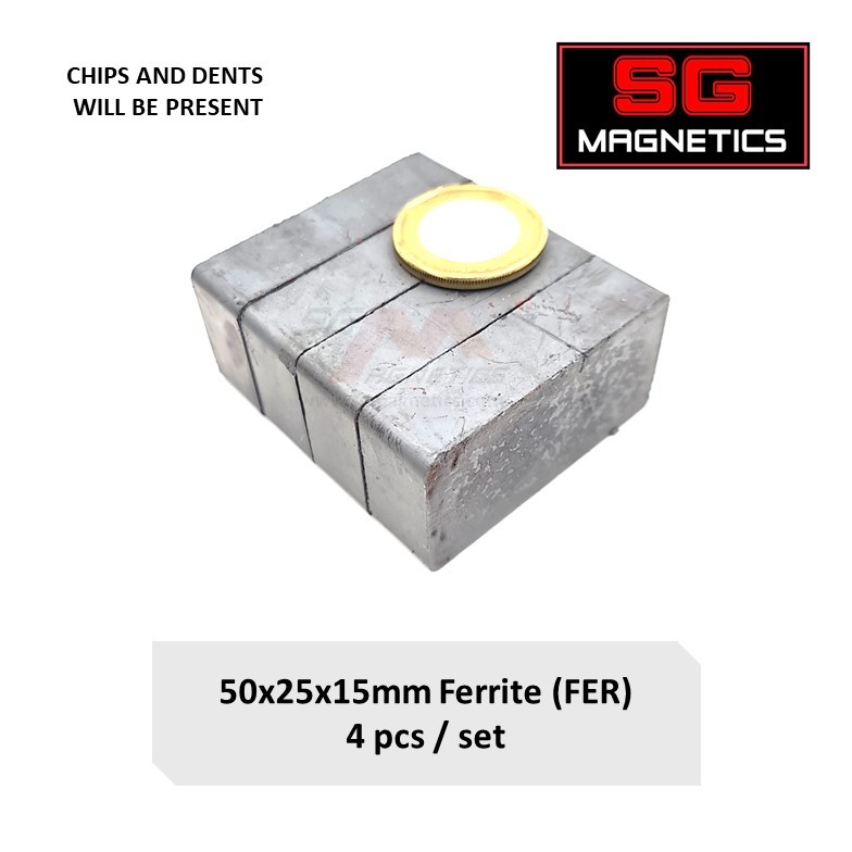 Large Ferrite Magnets - Big Ceramic - Grey Black Disc Circular Ring ...