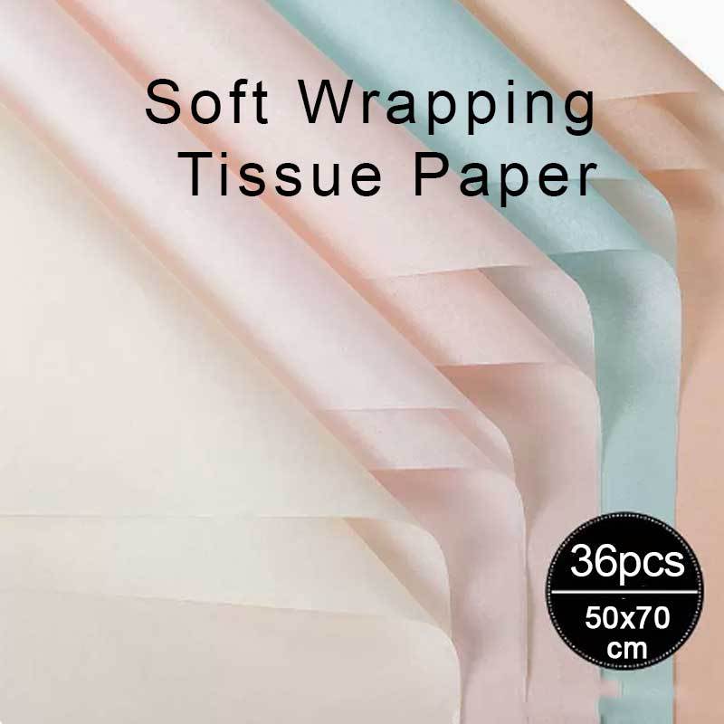 50*70cm 36pcs/set Soft Tissue Wrapping Paper Gift Packaging Flower ...
